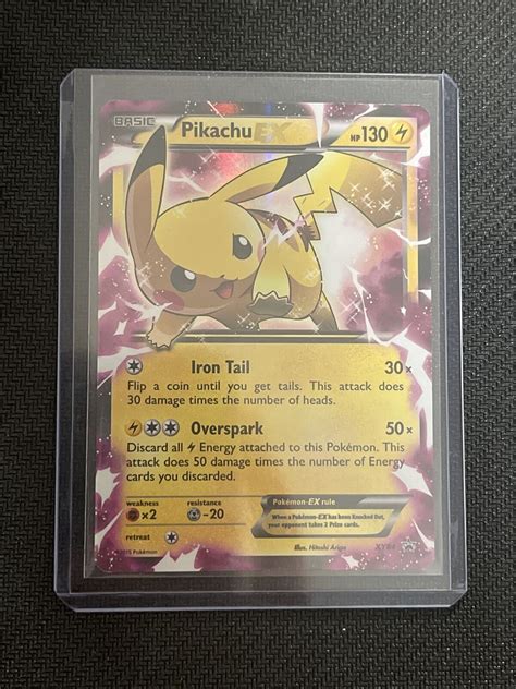 Pok Mon Tcg Pikachu Ex Xy Black Star Promos Xy Holo Promo Lightly