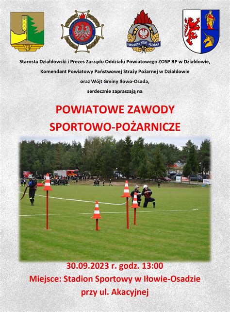 Zaproszenie na Powiatowe Zawody Sportowo Pożarnicze do Iłowa Osady