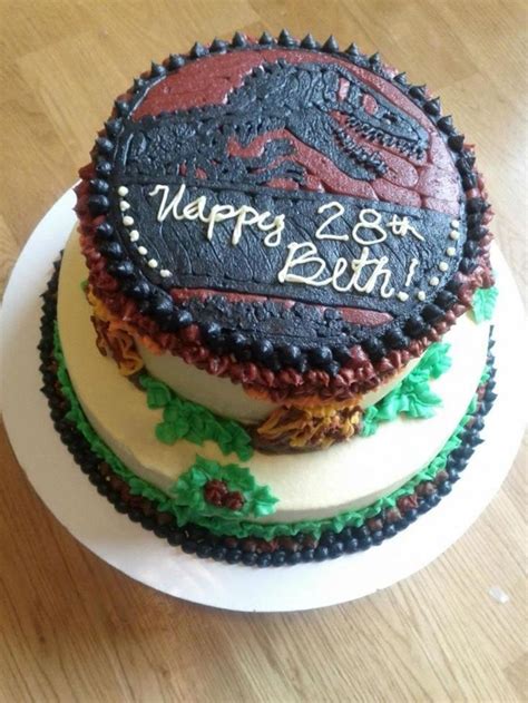 30 Amazing Photo Of Jurassic Park Birthday Cake Davemelillo