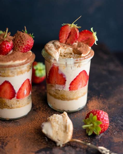 Tiramisu aux fraises en verrine 4 recettes légères à tester