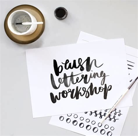 Brand New Brush Lettering Workshops The Lovely Drawer Lettering