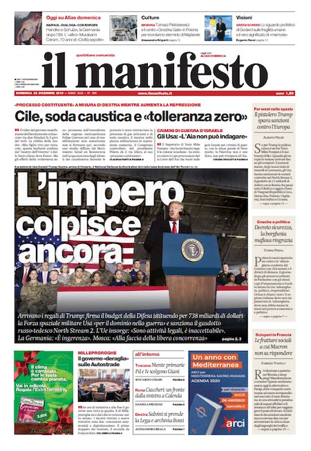 Le Prime Pagine Di Domenica 22 Dicembre 2019 Il Post