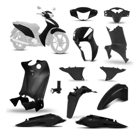 Roupa Biz 100 125 Kit Carenagem Completo Honda 2011 2015