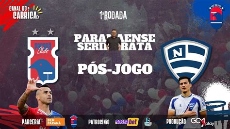 AOVIVO PÓS JOGO PARANÁ 1 X 0 NACIONAL SÉRIE PRATA 2024 CANAL DO