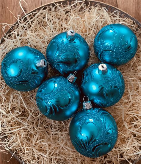 Ornament tyrkys Vánoční ozdoby LYRA decor s r o