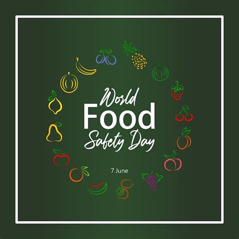 Día mundial de la seguridad alimentaria Vector Premium