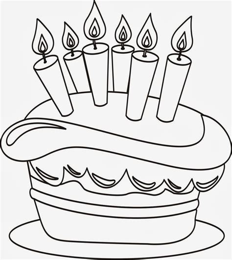Desenho Infantil Para Colorir Desenho De Bolo De Anivers Rio