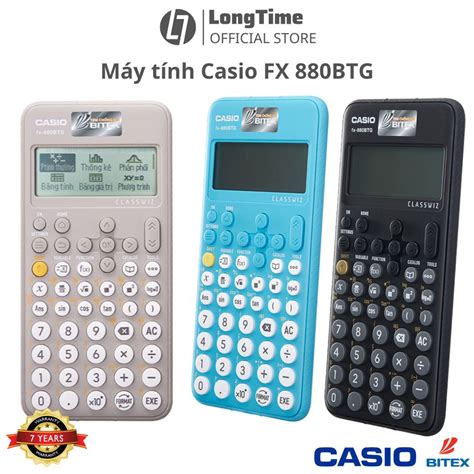 Máy Tính Cầm Tay Casio FX 880 BTG tích hợp bảng tuần hoàn hóa học hộp
