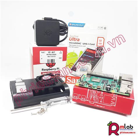 bộ sản phẩm raspberry pi 4 model b basic