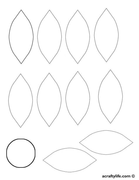 Flower Template Free Printable With Petals Artofit