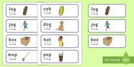 Cvc Words Read And Reveal Cards A English Resource Twinkl