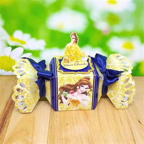 Caixa Bala Bela E A Fera Disney Princess Birthday Party Twin Birthday