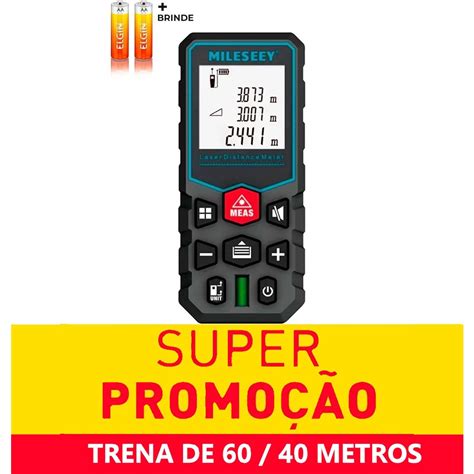 Trena a Laser Profissional Mileseey X5 Medidor De Distância 40 60