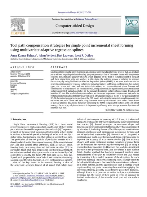 pdf tool path compensation strategies for single point incremental sheet forming using