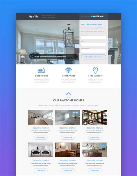 22 Mejores Plantillas Landing Page para Páginas Inmobiliarias 2022