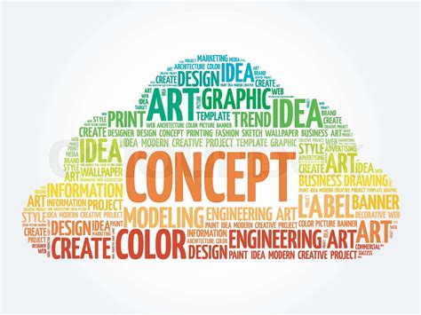 CONCEPT Word Cloud Stock Vector Colourbox