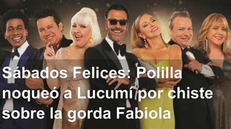 Sábados Felices Polilla noqueó a Lucumí por chiste sobre la gorda
