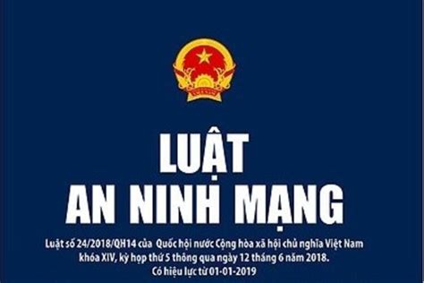 Luật An ninh mạng số 24 2018 QH14