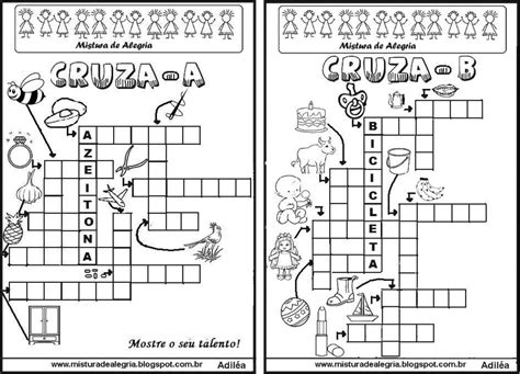 Cruzadinha Alfabetização 1 Ano BRAINCP