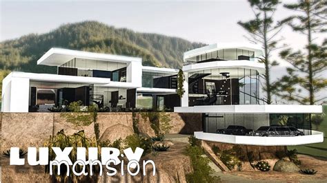 Bloxburg MANSION Hillside Modern House No Largeplot Roblox