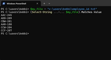 powershell use select string and output only matching text collecting wisdom
