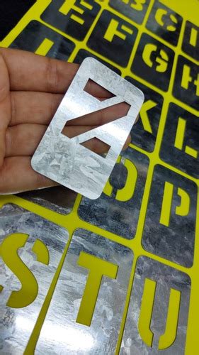 Kit Stencil Alfabeto E N Meros Vazados Em Chapa Cm Parcelamento