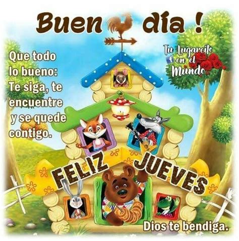 Feliz Jueves Buenos Días tarjetas gratis 260 BonitasImagenes net
