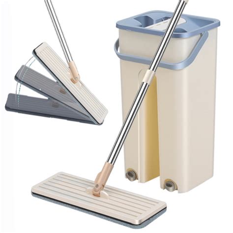 Flat Mop Refis Esfreg O Balde Rodo M Gico Lava Seca Tira P