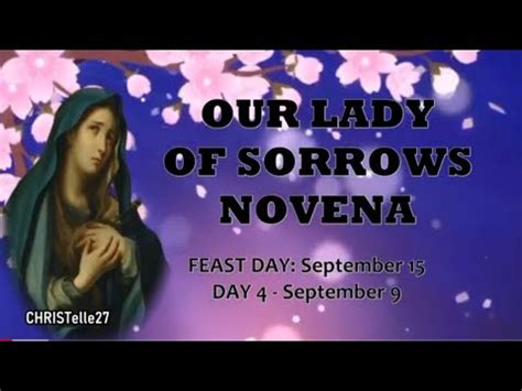 Our Lady Of Sorrows Novena Day 4 The Meeting Of Mary And Jesus On