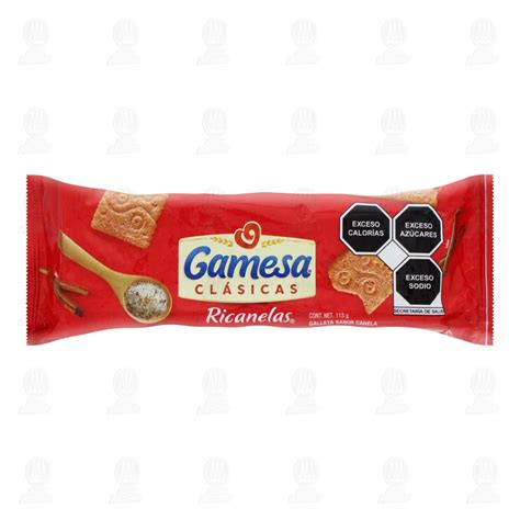 Galletas Gamesa Clásicas Ricanelas Sabor Canela 113 gr