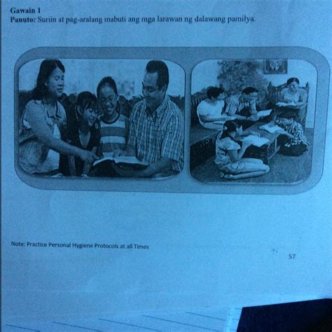 Gawain 1 Panuto Suriin At Pag Aralang Mabuti Ang Mga Larawan Ng