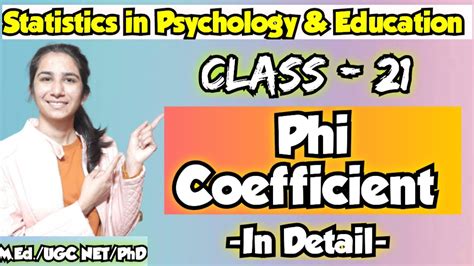 Class Phi Correlation Coefficient Statistics In Education
