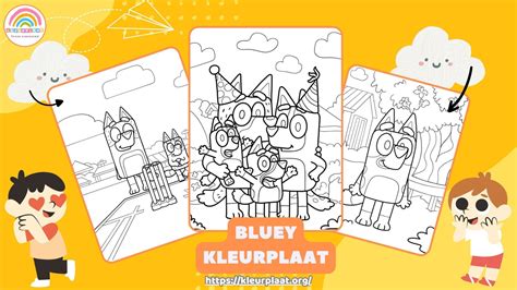 Leuke Bluey Kleurplaat Voor Kinderen Kleurplaat Org