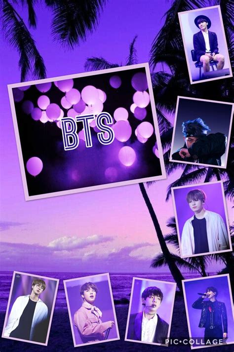 Bts Collage Wallpaper Aesthetic Purple Purple Aesthetic Computer
