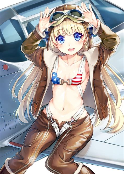 Wallpaper Ilustrasi Berambut Pirang Rambut Panjang Gadis Anime