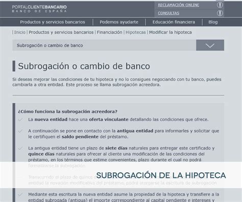Todo lo que debes saber sobre la subrogación de hipoteca Vivir sin Deudas
