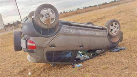Quedó herido un conductor que volcó en la ruta 19 El Diario de Carlos Paz