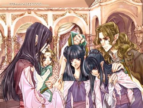 Erestor Glorfindel Elladan Elrohir and Arwen in Rivendell 花 祭