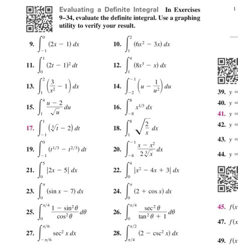 Solved Evaluating A Definite Integral In Exercises 9 34 Chegg
