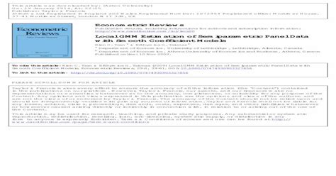 local gmm estimation of semiparametric panel data with smooth coefficient models [pdf document]