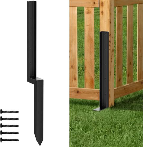 Amazon Ziiamg Heavy Duty Steel Fence Post Repair Stakes Fence