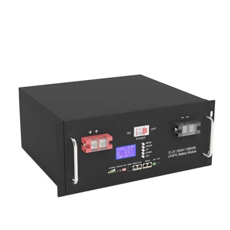 Cabinet Type Rack Mount 5U 48V 51 2V 150Ah Lifepo4 Battery Pack For