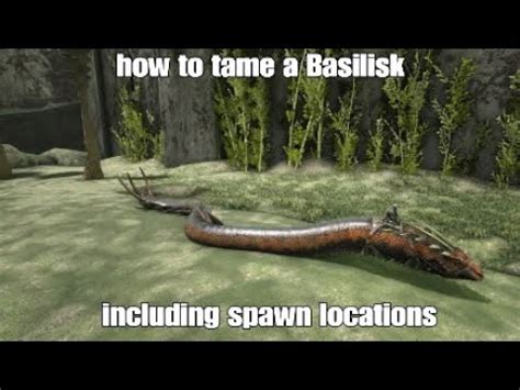 ARK How To Tame A Basilisk And Their Spawn Locations YouTube