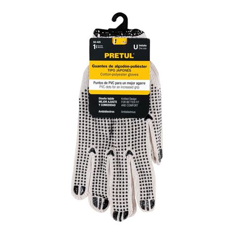 GUANTES DE ALGODÓN CON PUNTOS DE PVC EN PALMA Y DORSO SAVEC