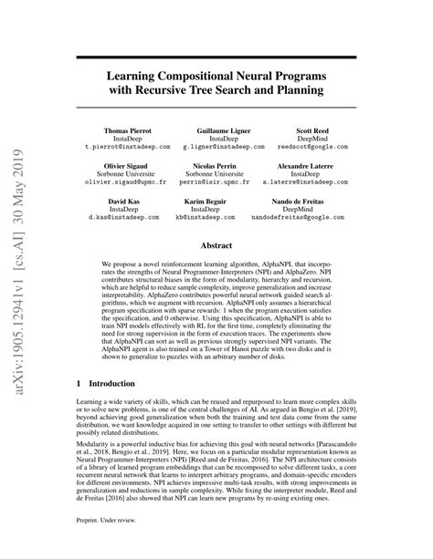pdf learning compositional neural programs with recursive tree search and planning