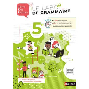 Terre des Lettres 5ème Cahier de Français 2020 broché Anne