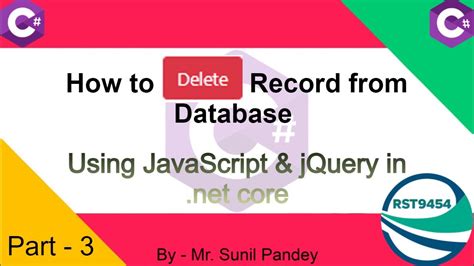 How To Delete Record Form Database Using JavaScript And JQuery In Asp