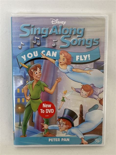 Disney Sing Along Songs PETER PAN YOU CAN FLY DVD NEW SEALED