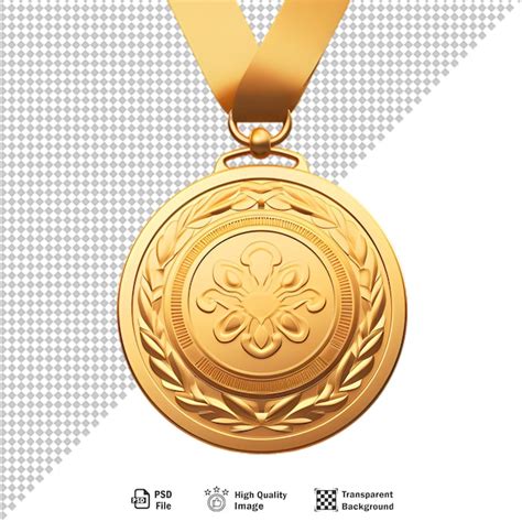 Medalha De 3d Isolada Em Fundo Transparente PSD Premium