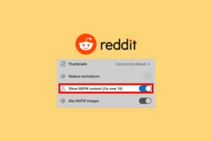 How To Turn On Or Off NSFW On Reddit TechCult